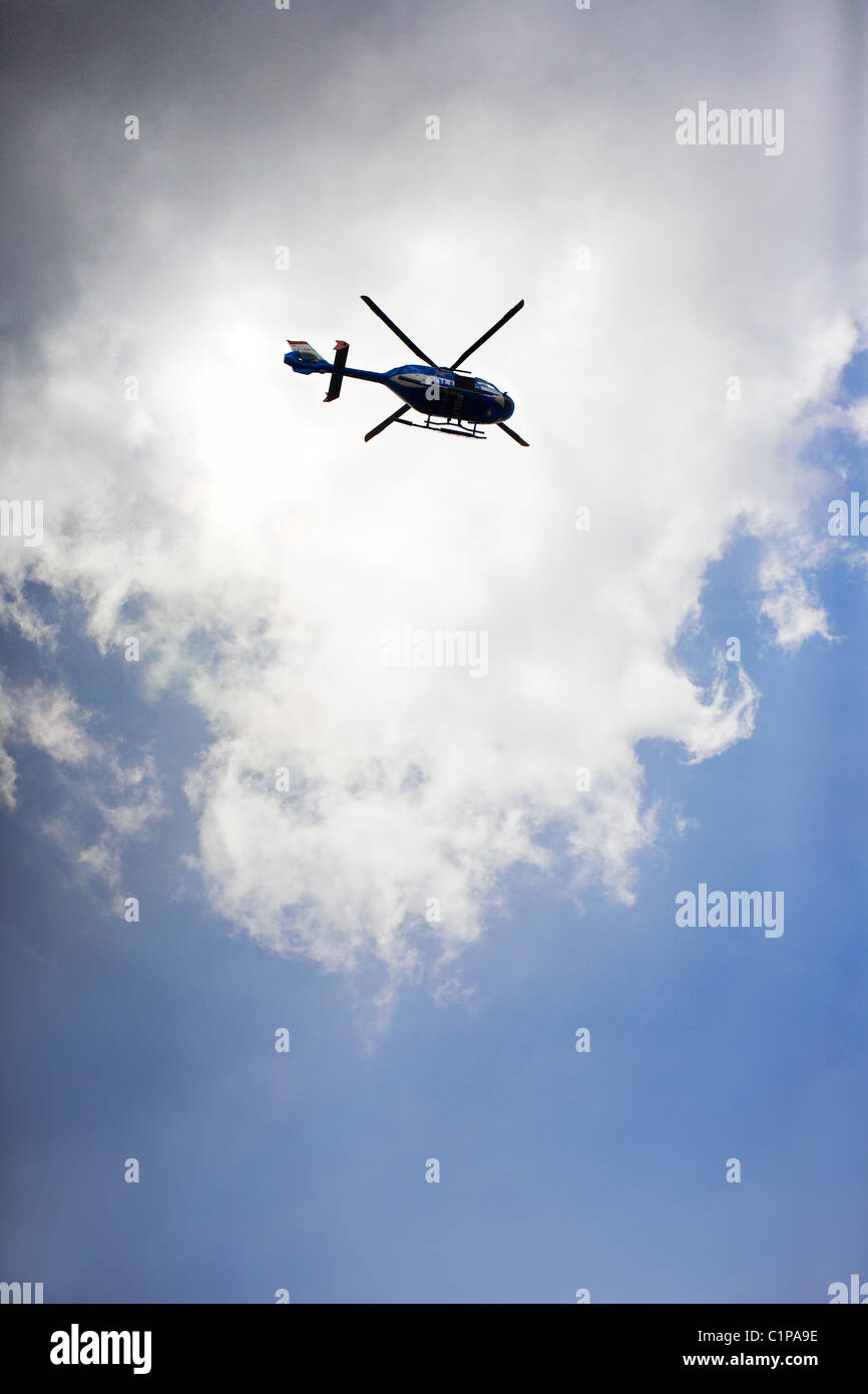 Police helicopter view hi-res stock photography and images - Alamy