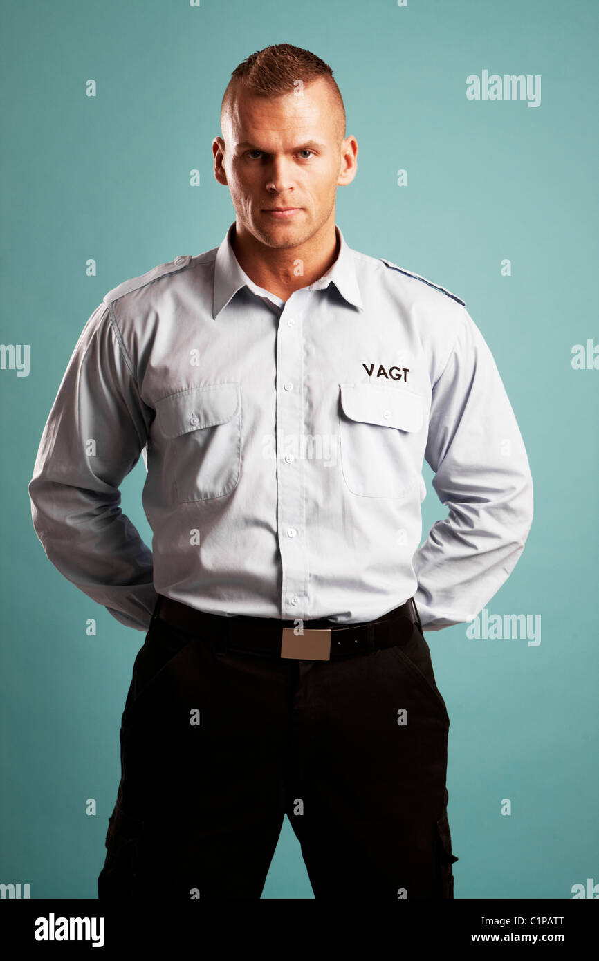 Security guard, portrait Stock Photo - Alamy