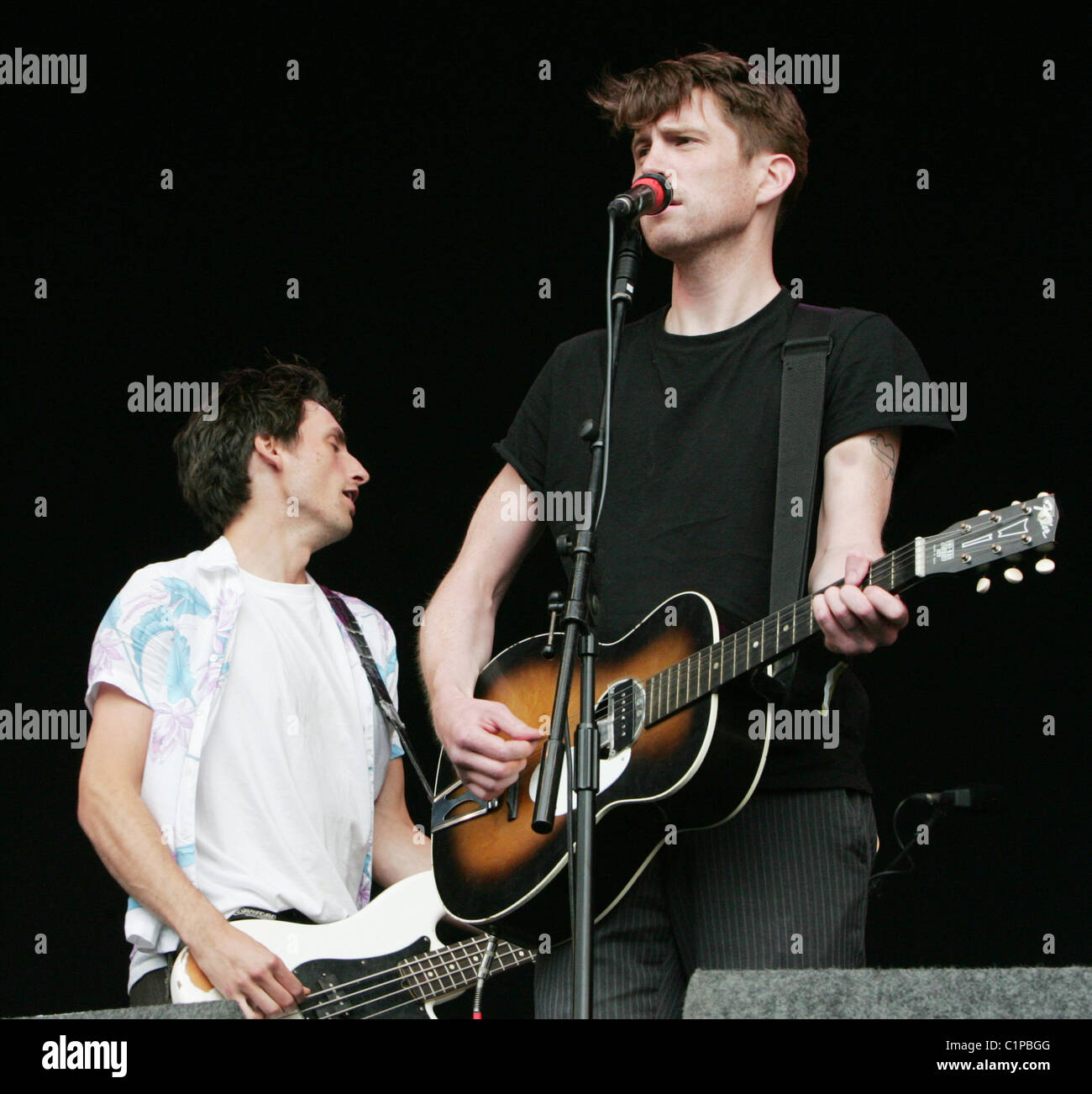 Charlie Waller of The Rumble Strips performing at The Lovebox Weekender ...