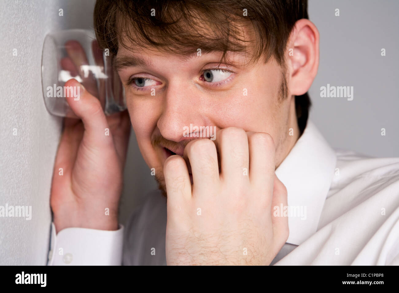 People eavesdropping corporate hi-res stock photography and images - Alamy