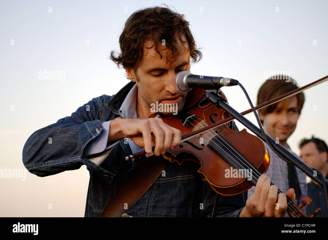 Andrew Bird performs with his band to an invite only crowd on the ...