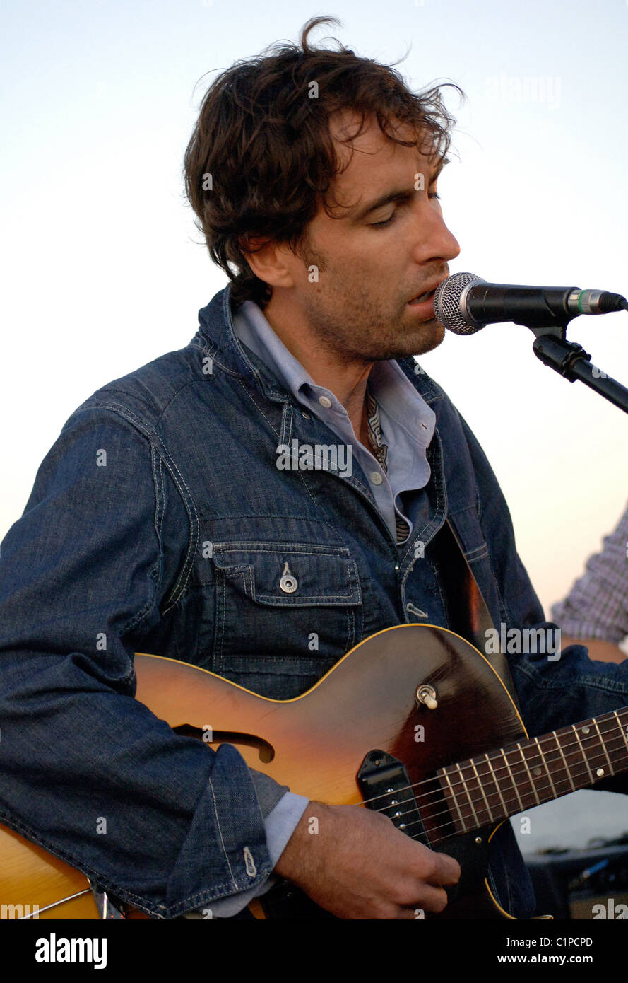 Andrew Bird performs with his band to an invite only crowd on the ...