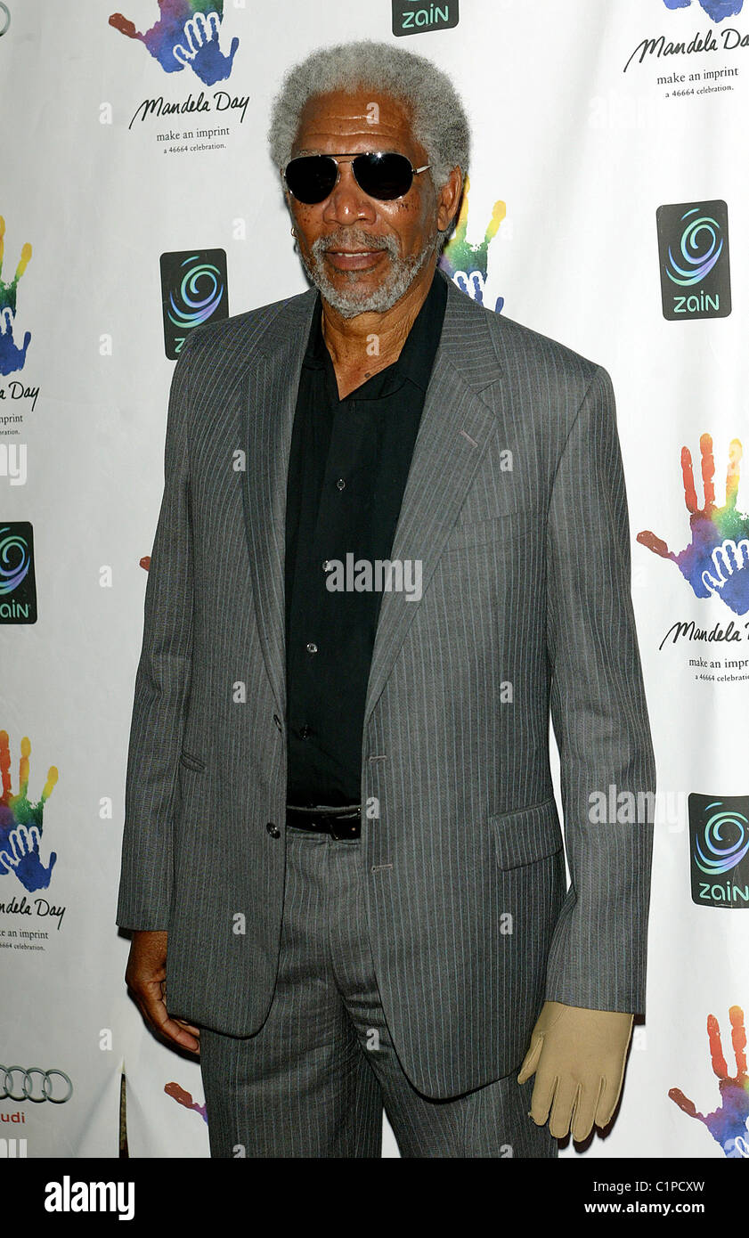 Morgan freeman mandela day hi-res stock photography and images - Alamy