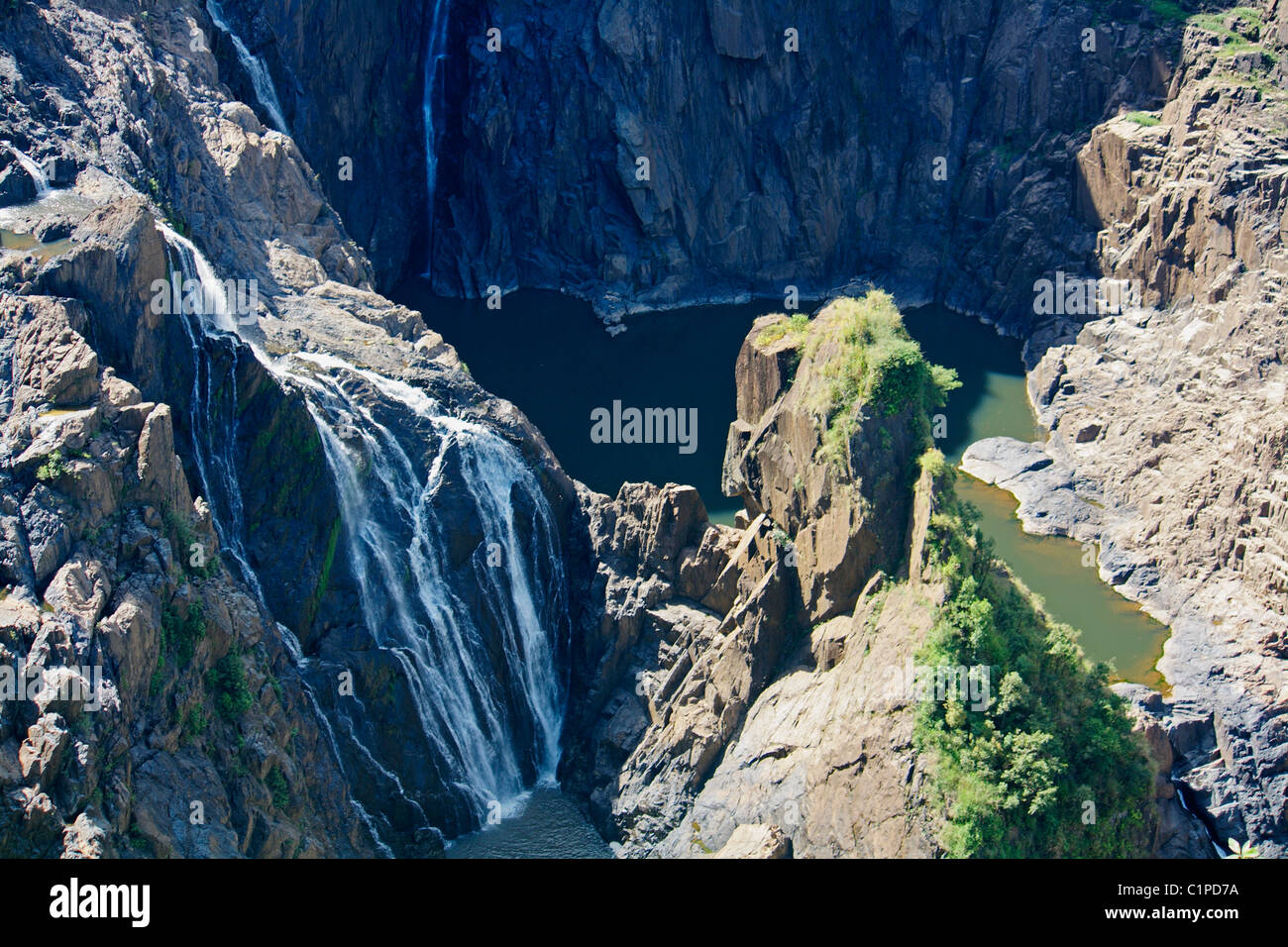 Australia, Barron Gorge National Park, Barron Falls, View of waterfalls ...