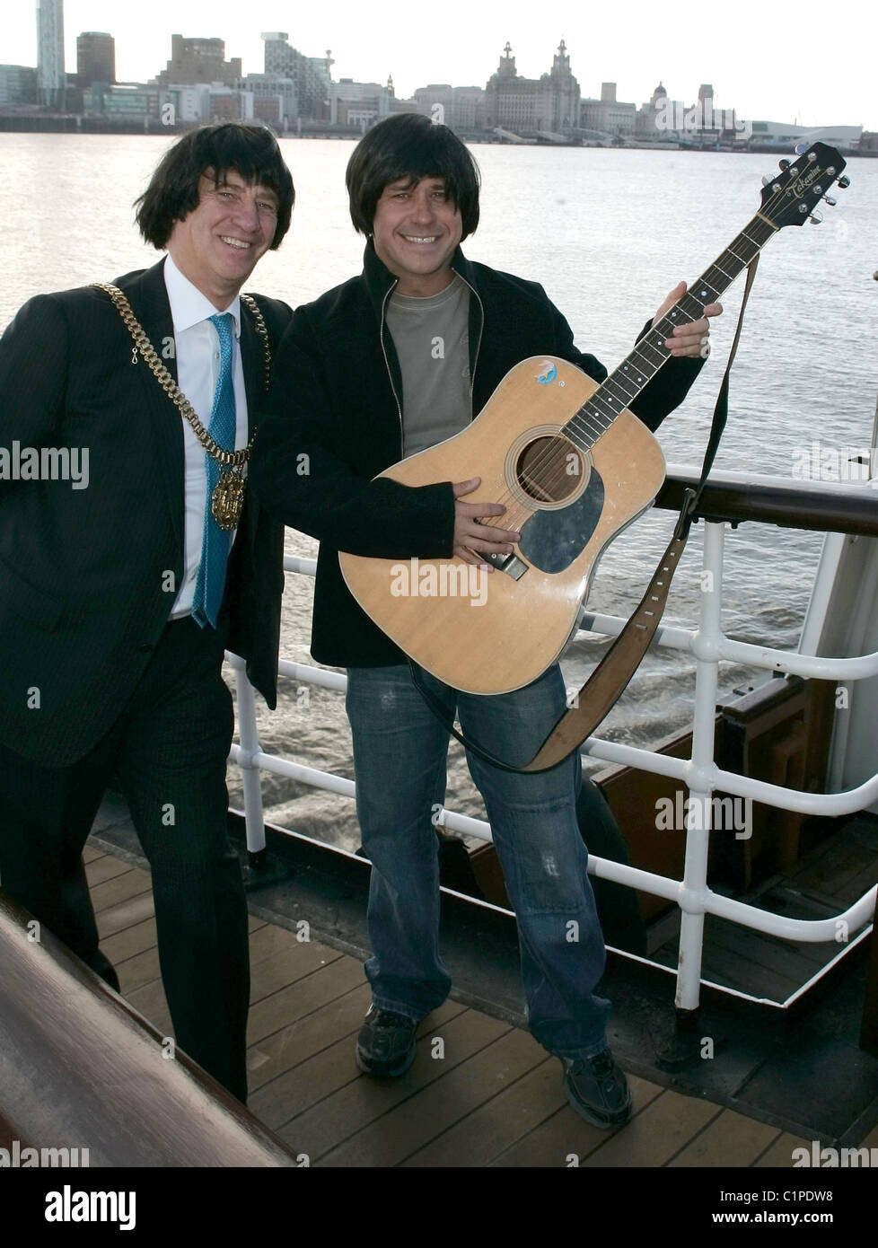 Mike Storey and Craig Phillips The Backbeat Beatles perform on a Mersey ...