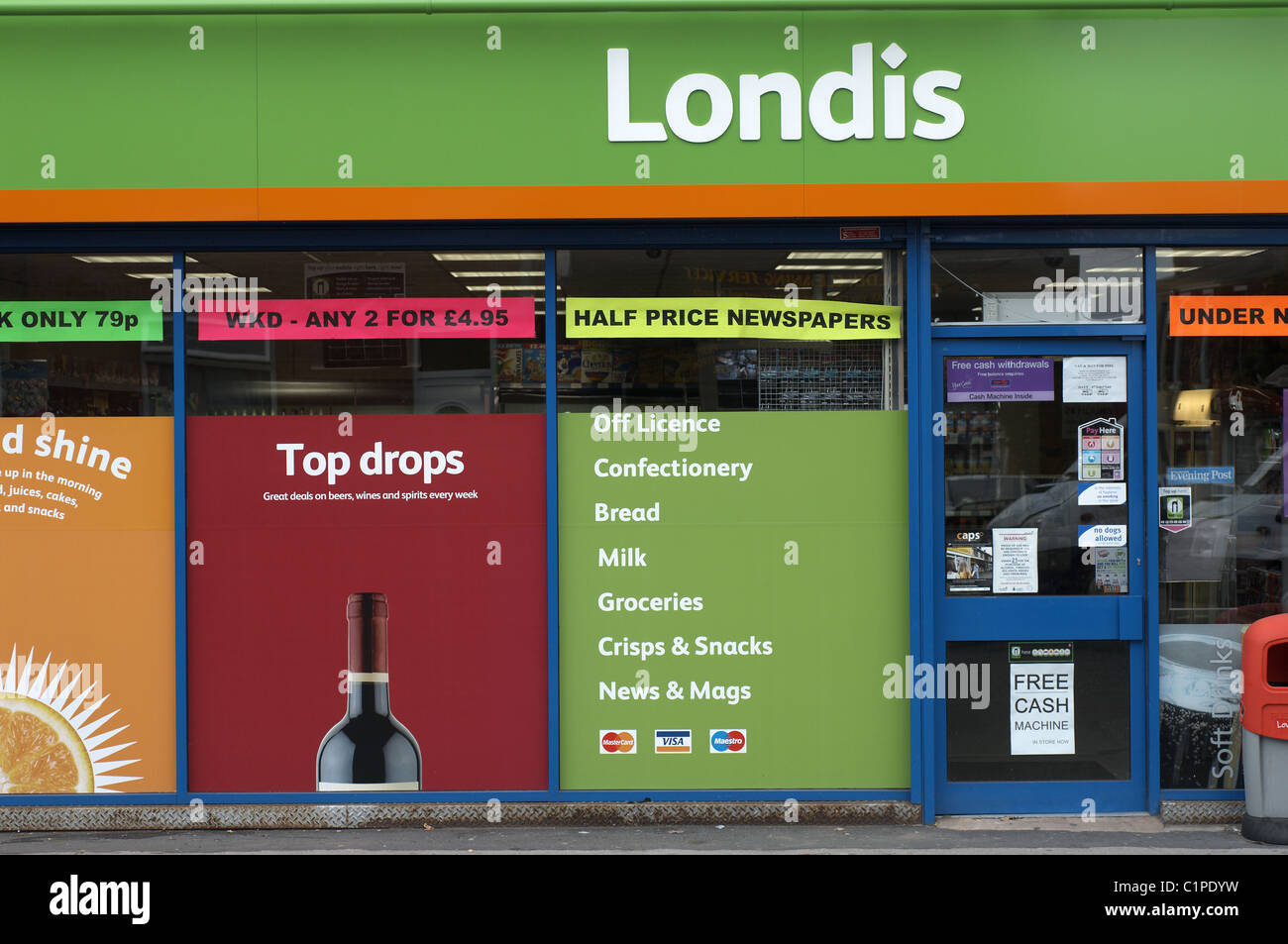 londis shop sign Stock Photo - Alamy
