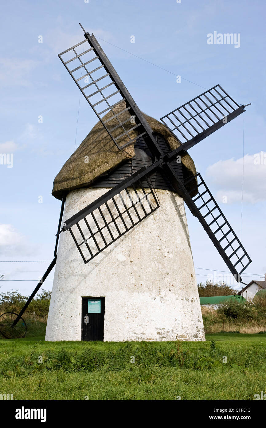 Thatched roof windmill hi-res stock photography and images - Alamy