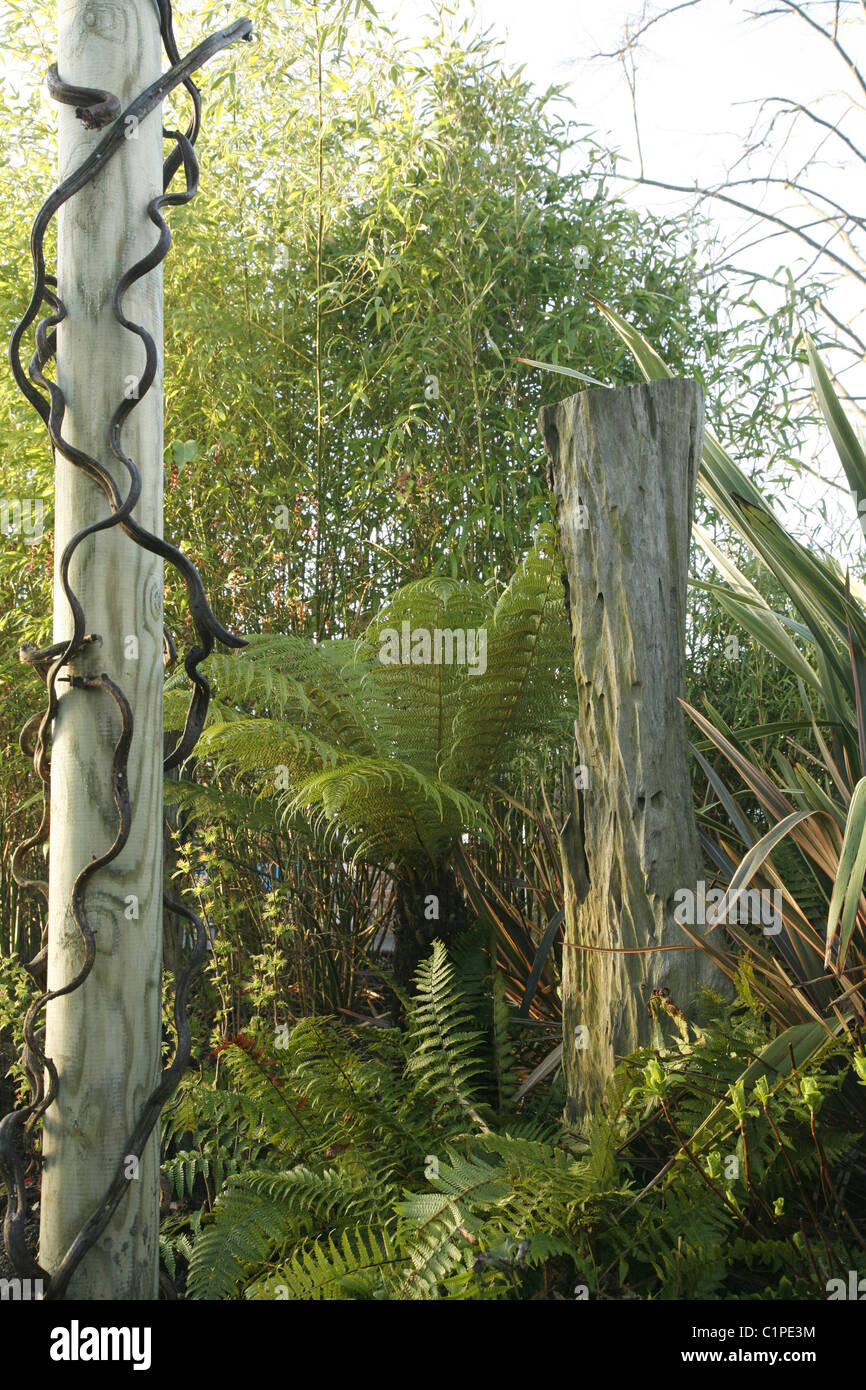 Gardens at Paradise Park, Broxbourne, Hertfordshire, England. The ...