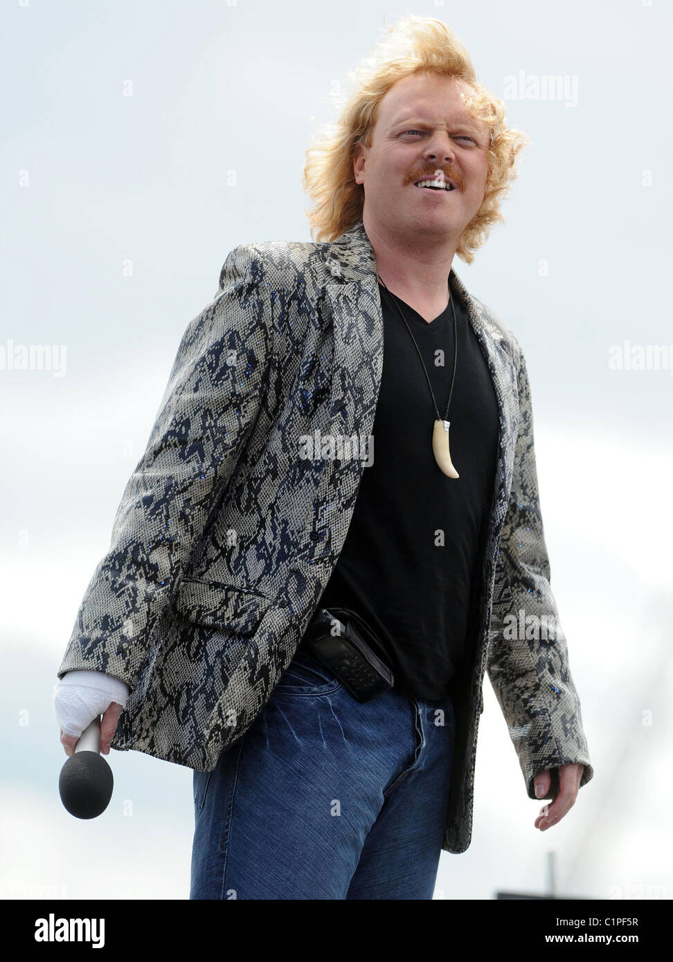 Avid Merrion aka Leigh Francis on stage at T4 On The Beach Weston-Super ...