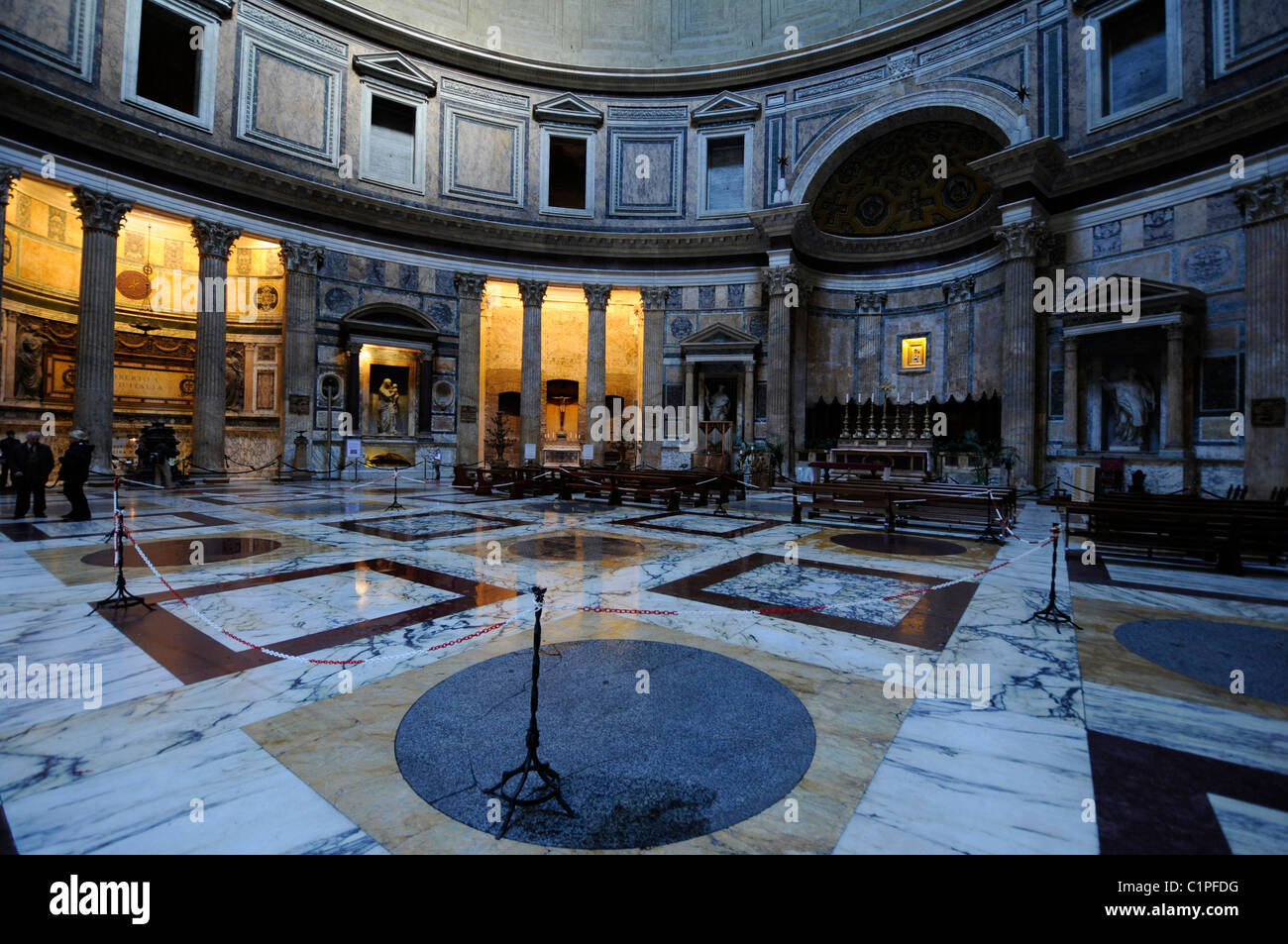 Interior view of the Pantheon, Rome, Italy Stock Photo - Alamy