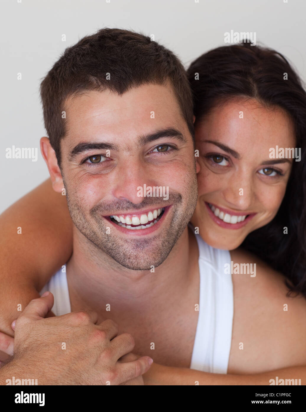 Portrait of an affectionate couple Stock Photo - Alamy
