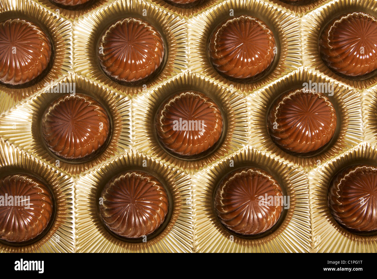 Inside box of chocolates hi-res stock photography and images - Alamy