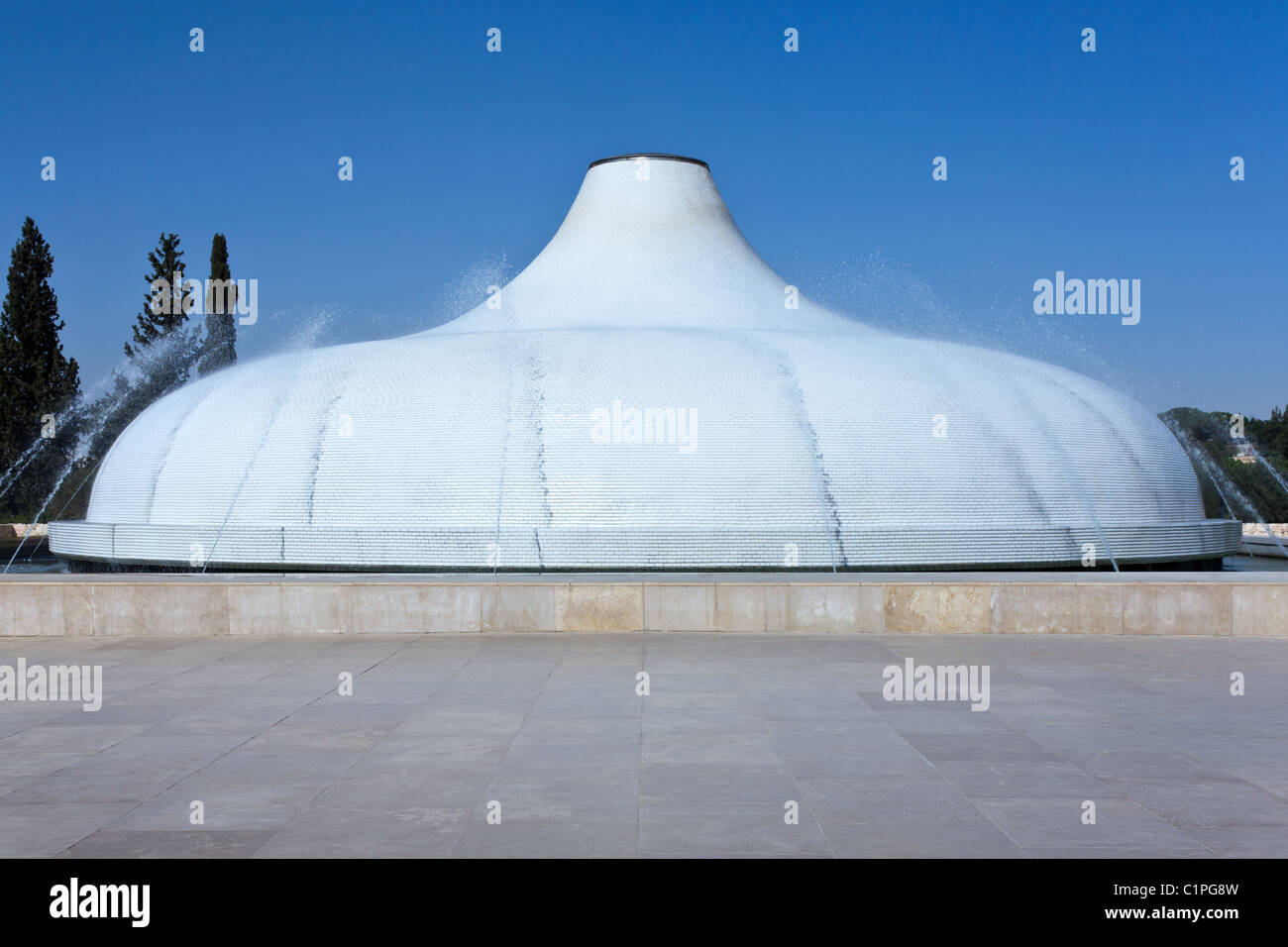 Israel, Jerusalem, Israel Museum, the Shrine of the Book fountain Stock ...