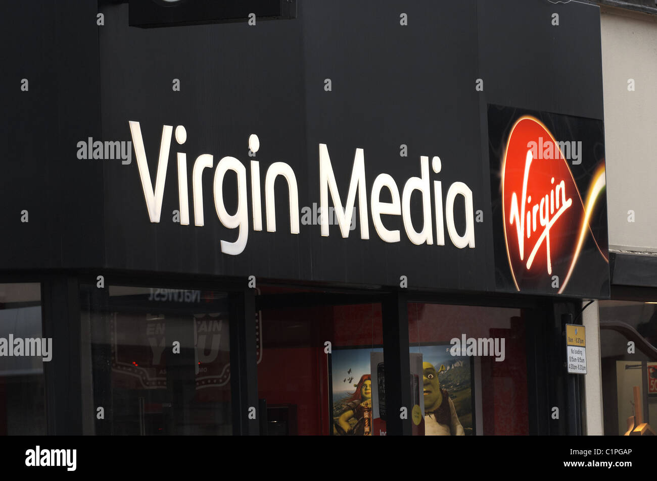 Virgin media sign hi-res stock photography and images - Alamy