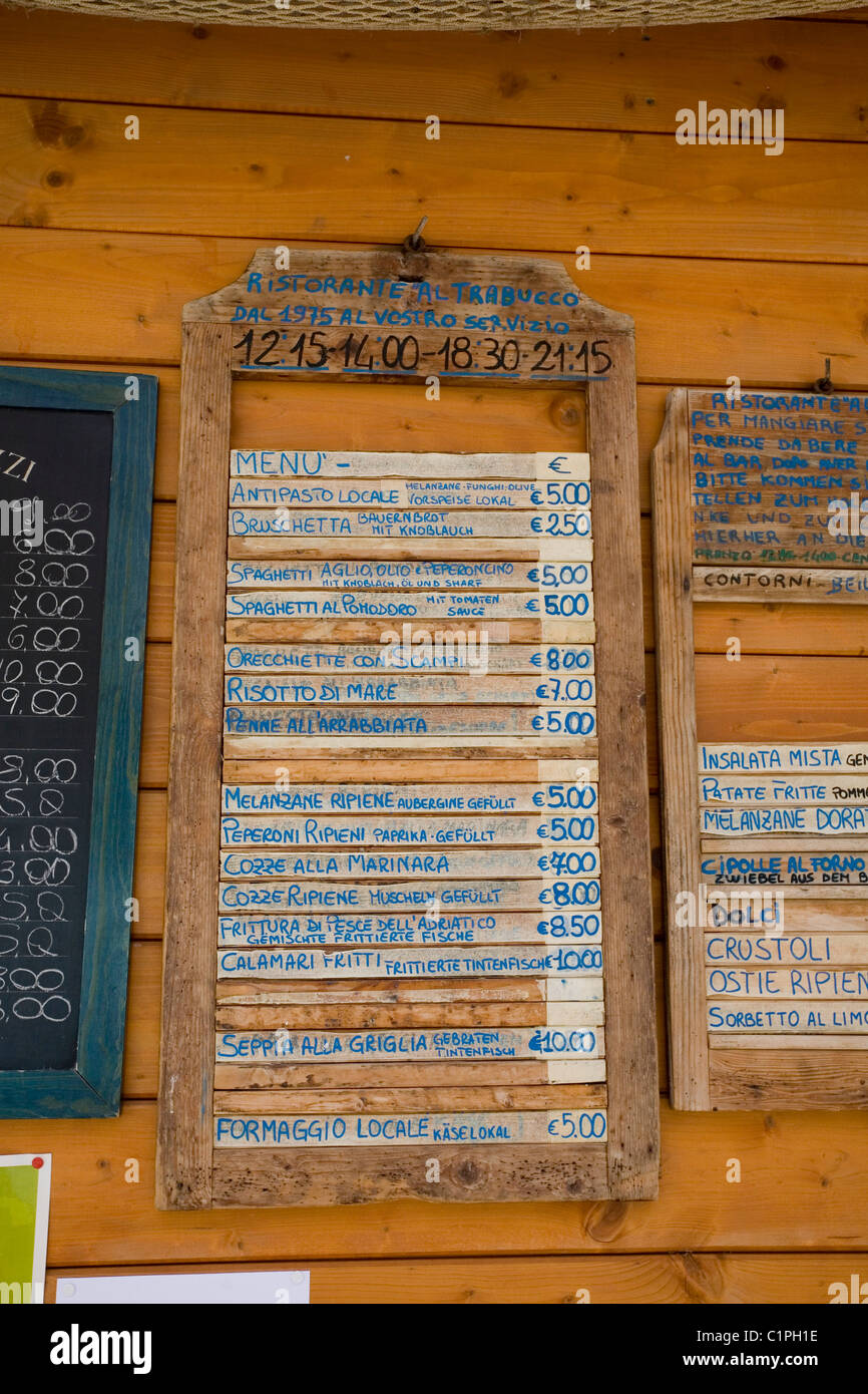 Handwritten menu hi-res stock photography and images - Alamy