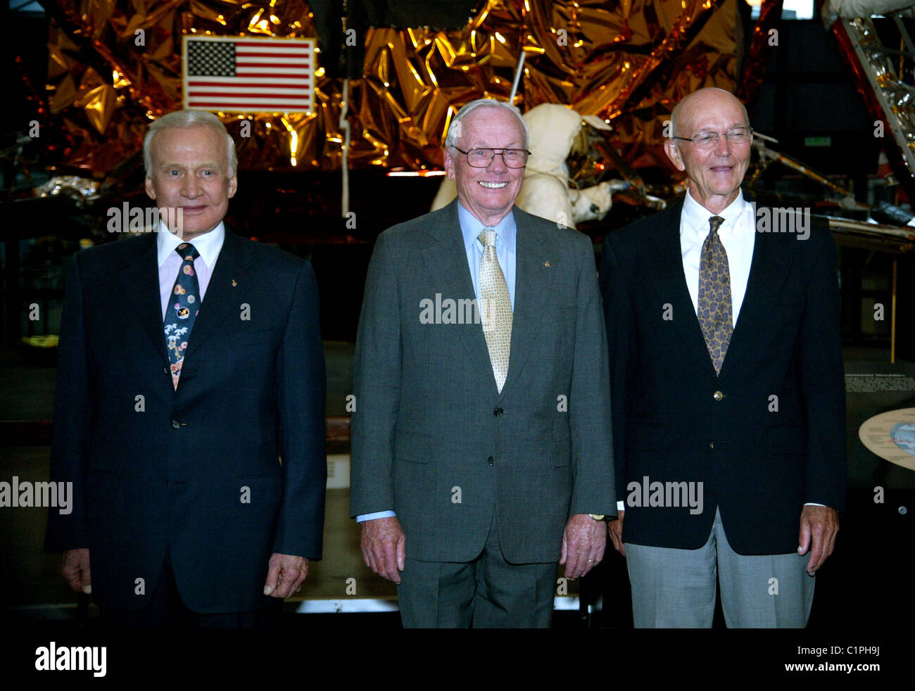 Buzz Aldrin, Neil Armstrong and Mike Collins Smithsonian's National Air ...