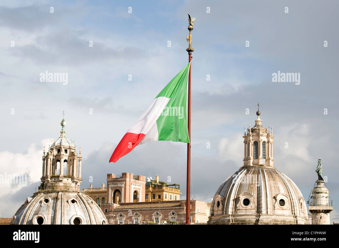 Detail of Roman buildings near Piazza Venecia, Italy Stock Photo - Alamy
