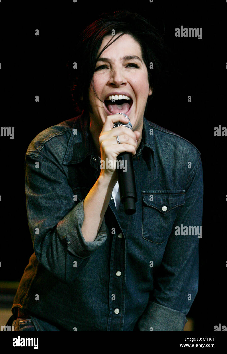 Sharleen Spiteri performing live at the Cornbury Music Festival 2009 ...