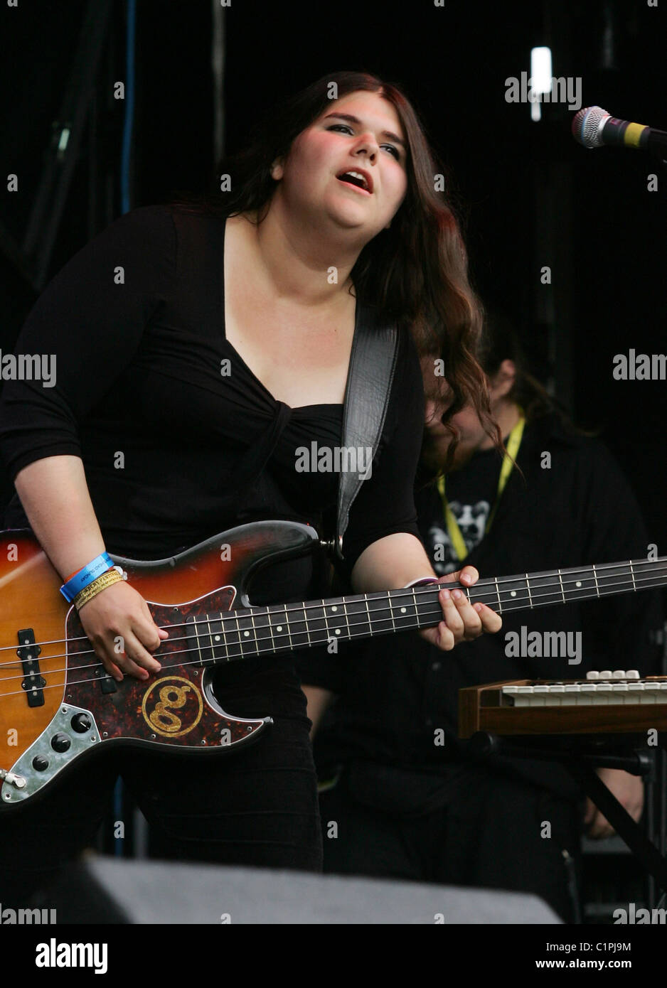 Michele Stodart The Magic Numbers performing live at the Cornbury Music ...