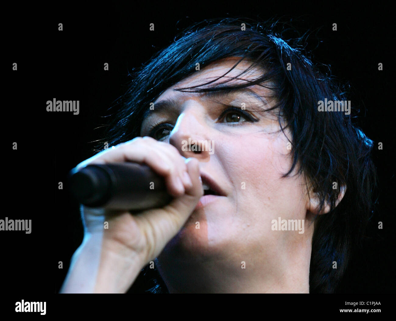 Sharleen Spiteri performing live at the Cornbury Music Festival 2009 ...