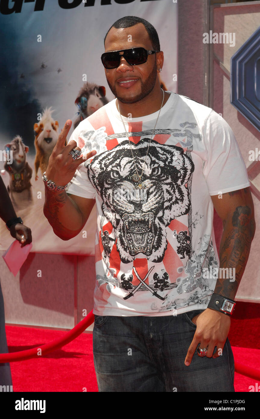 Flo Rida Disney World Premiere of 'G-Force' at the El Capitan Theatre ...