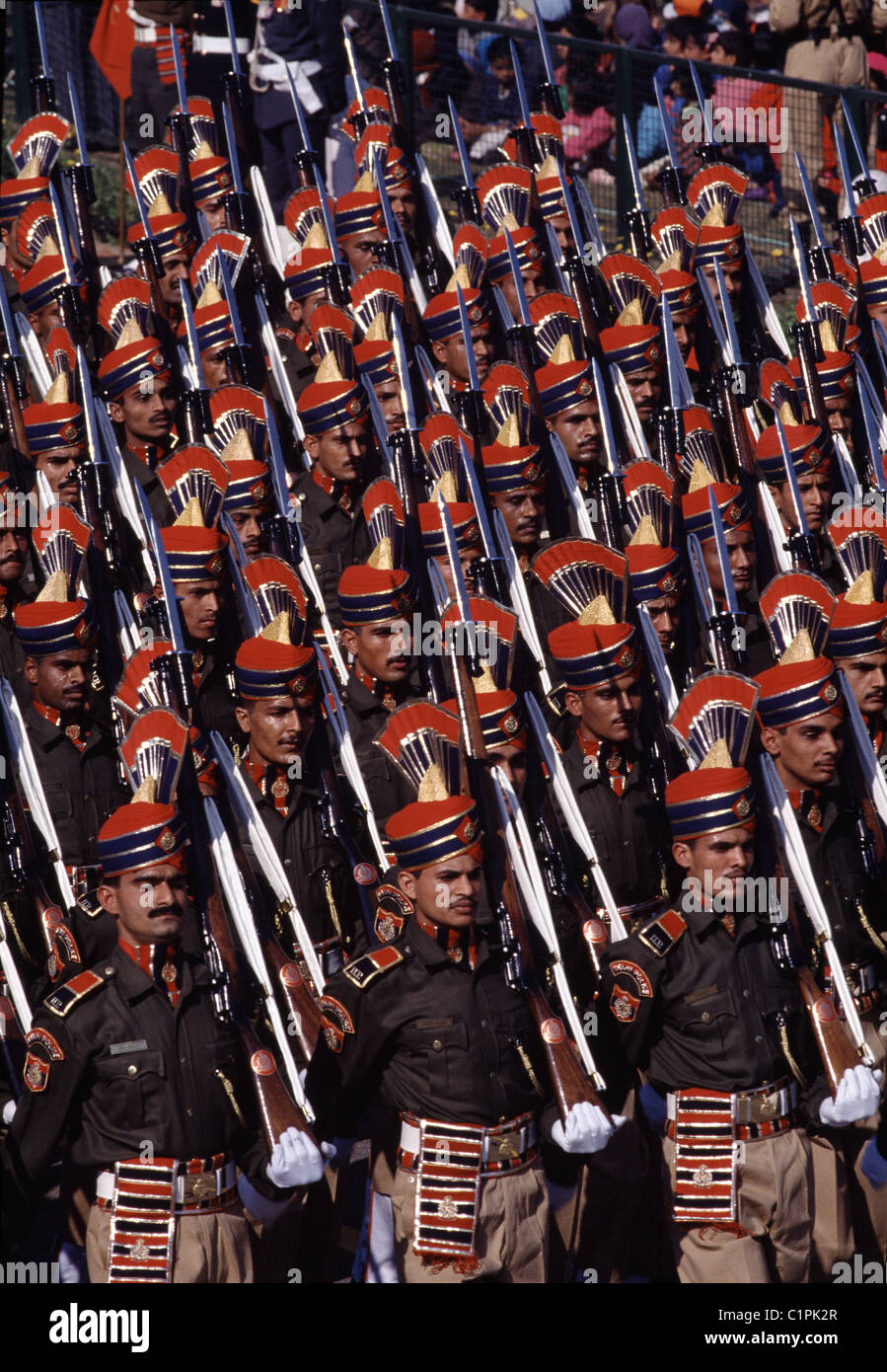 Indian security force units march hi-res stock photography and images ...