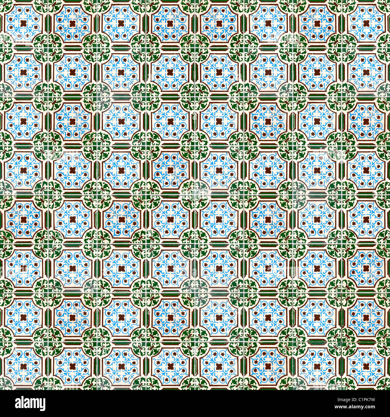 Seamless tile pattern of ancient ceramic tiles Stock Photo - Alamy