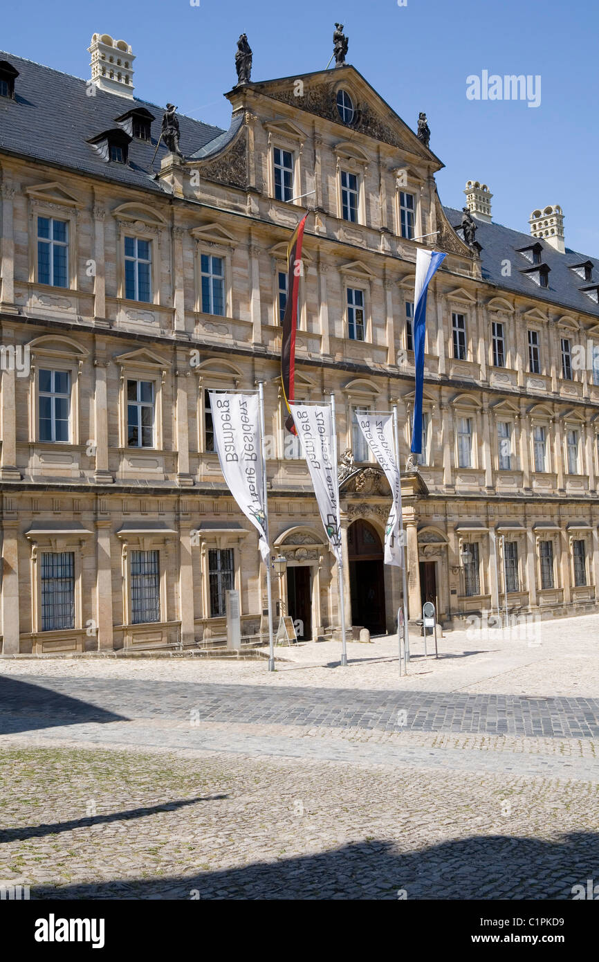 Germany, Bavaria, Bamberg, Domplatz, Neue Residenz, facade Stock Photo ...