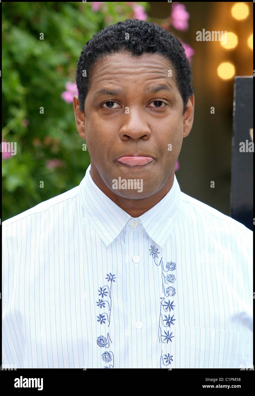 Denzel Washington 'The Taking of Pelham 1 2 3' photcall held at the ...