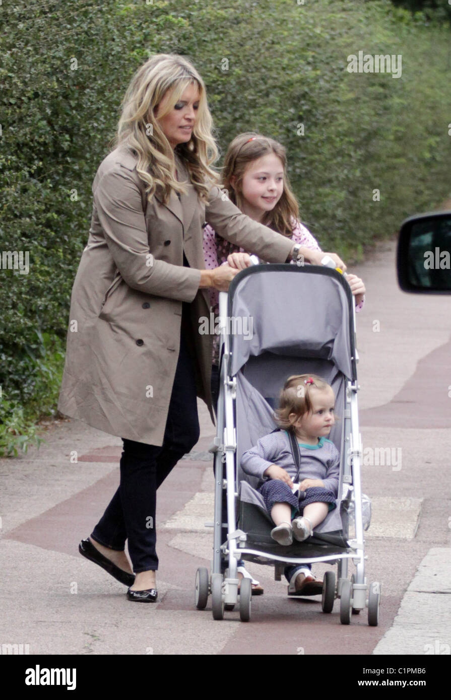 Holby City' star Tina Hobley takes her daughters Isabella and Olivia to ...