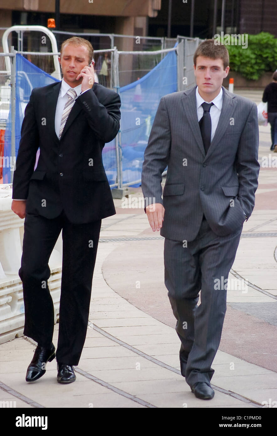 Ian Dunbavin and Robert Grant, Steven Gerrard's co-accused leaving ...