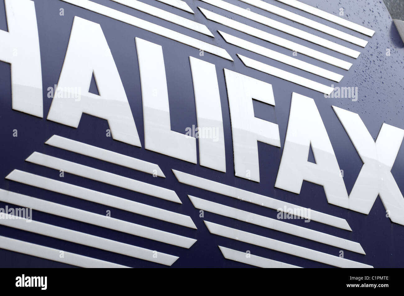 Halifax Bank sign Stock Photo - Alamy