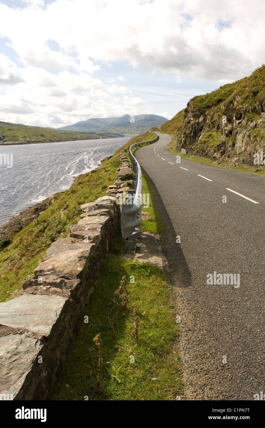 Republic of Ireland, Connemara, Doolough, coastal road river Stock ...