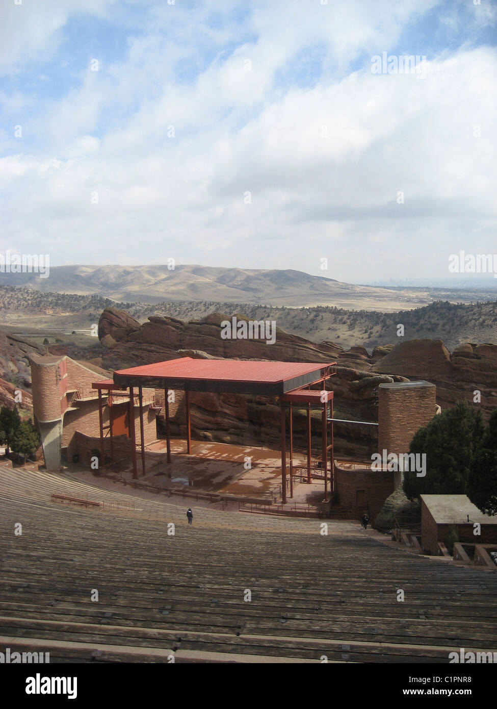 Red Rocks Amphitheatre, Morrison, Denver, Colorado, USA, showing rock ...