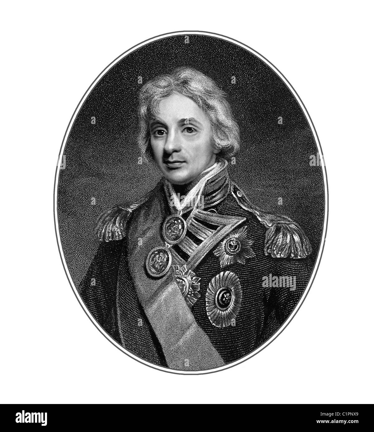 Lord horatio nelson portrait Black and White Stock Photos & Images - Alamy