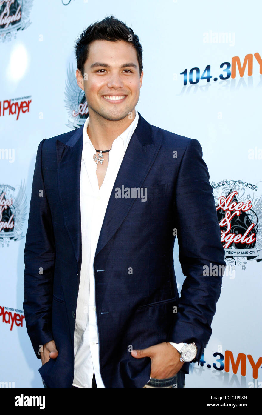 Michael Copon Aces and Angels Celebrity Poker held at the Playboy ...