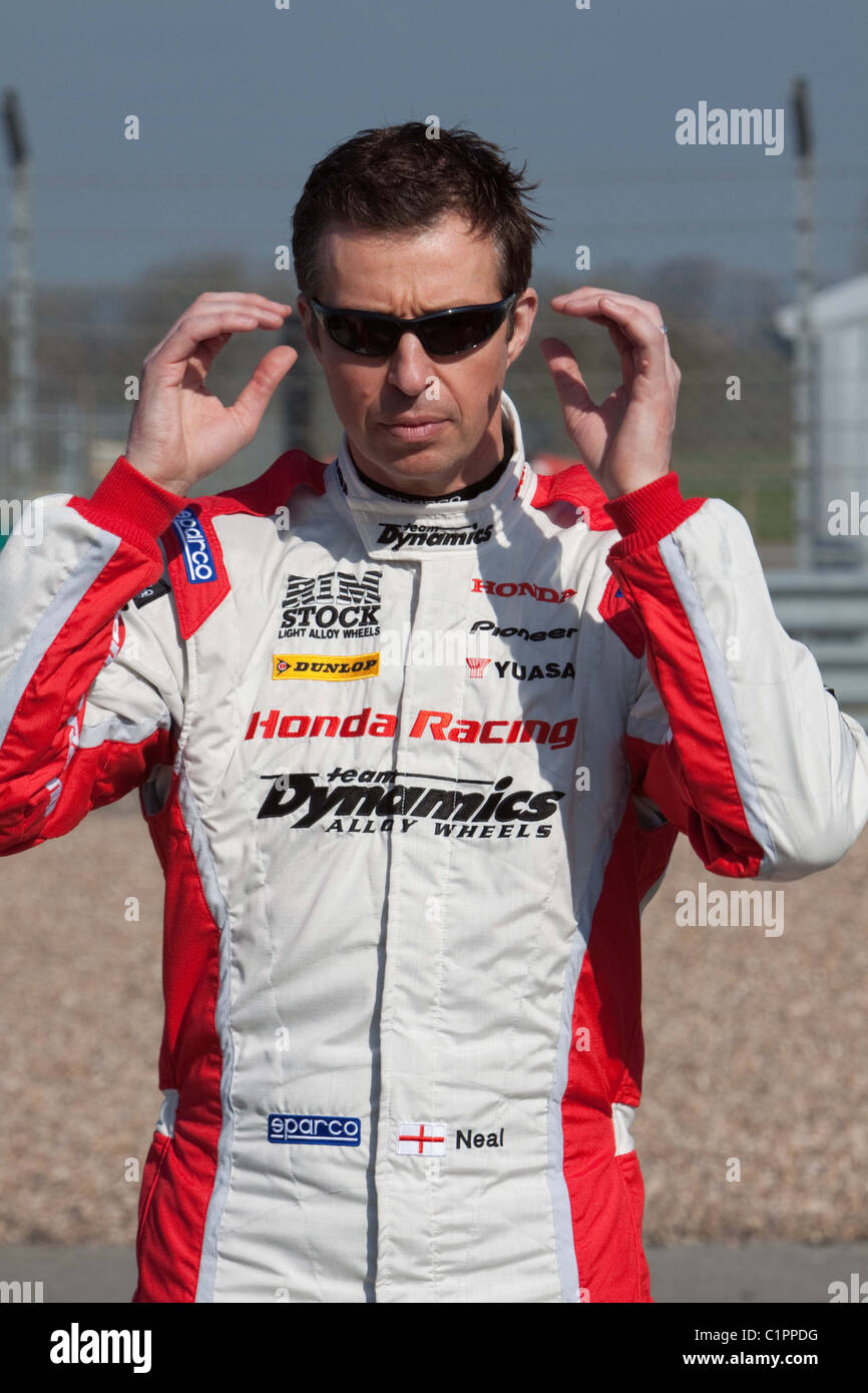 British Touring Car driver Matt Neal of team Honda Racing who drives a ...