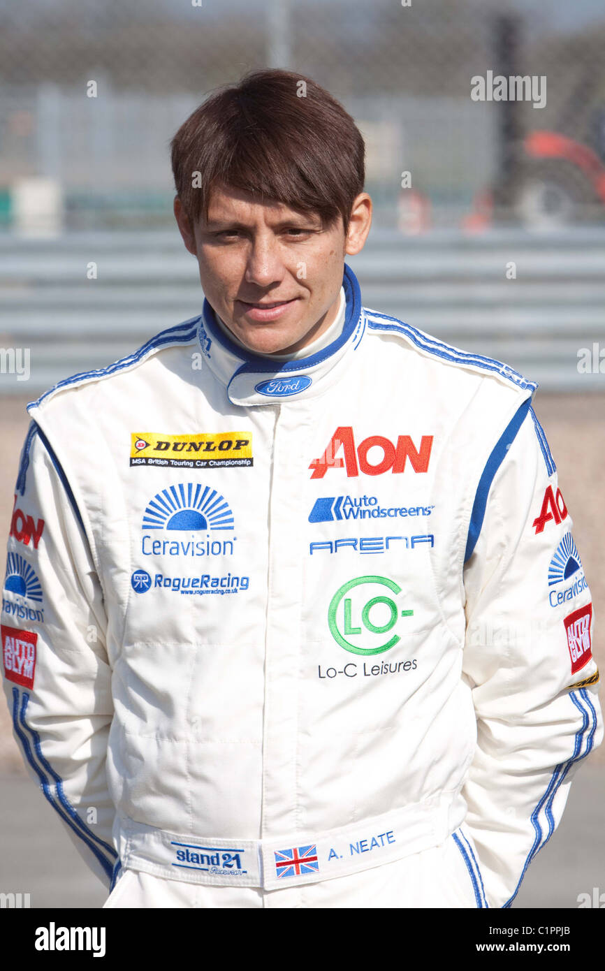 British Touring Car driver Andy Neate of team Team Aon who drives a ...