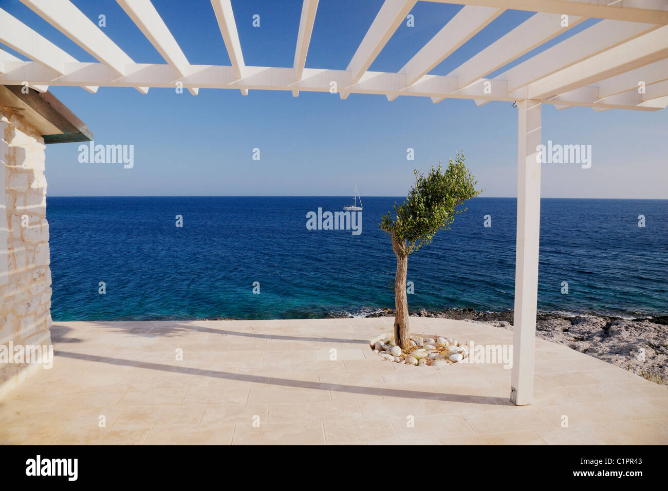 View from terrace Stock Photo - Alamy