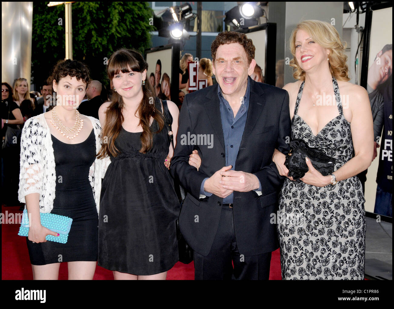 Charles Fleischer and his family LA premiere of "Funny People" at the ...