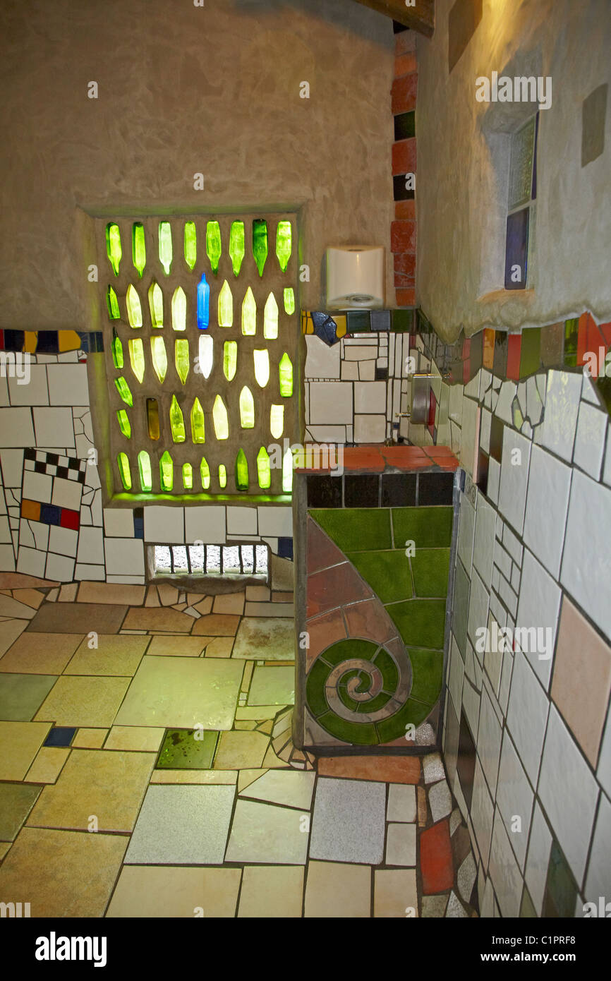 Inside famous hundertwasser toilets kawakawa hi-res stock photography ...