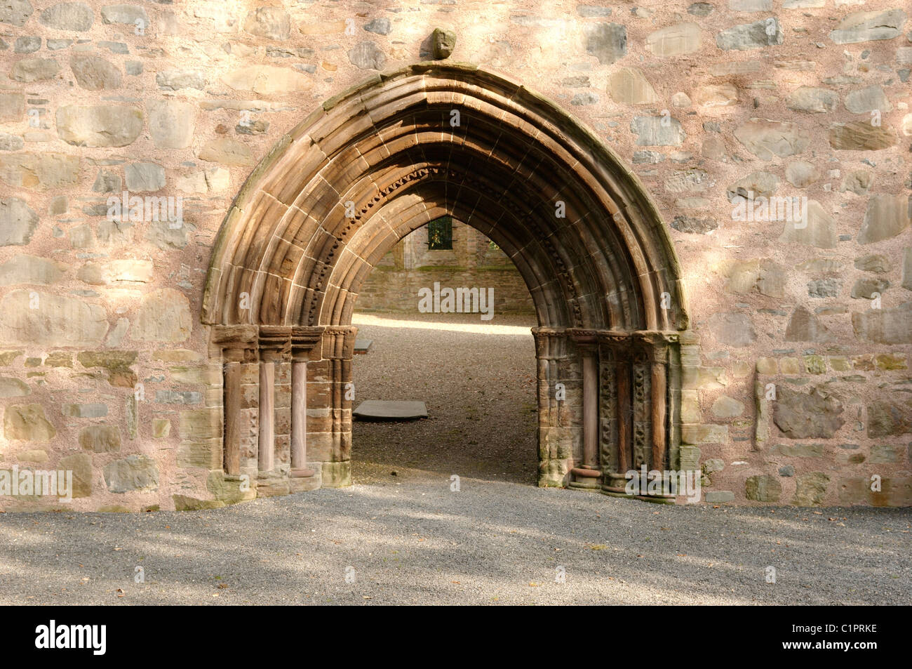 Northern Ireland, Belfast, Grey Abbey, entrance Stock Photo - Alamy