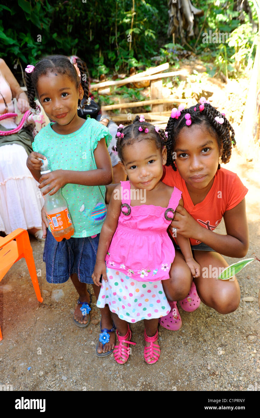 Native children Samana Dominican Republic Hispaniola Southern Caribbean ...