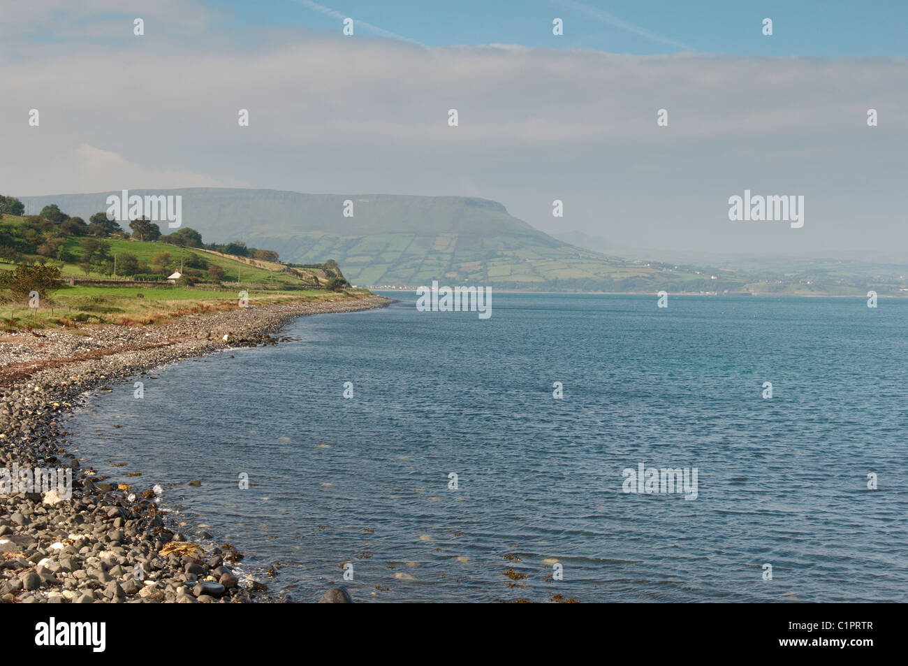 Northern Ireland, Causeway Coast, Glenariff, Lurig Mountain and Red Bay ...