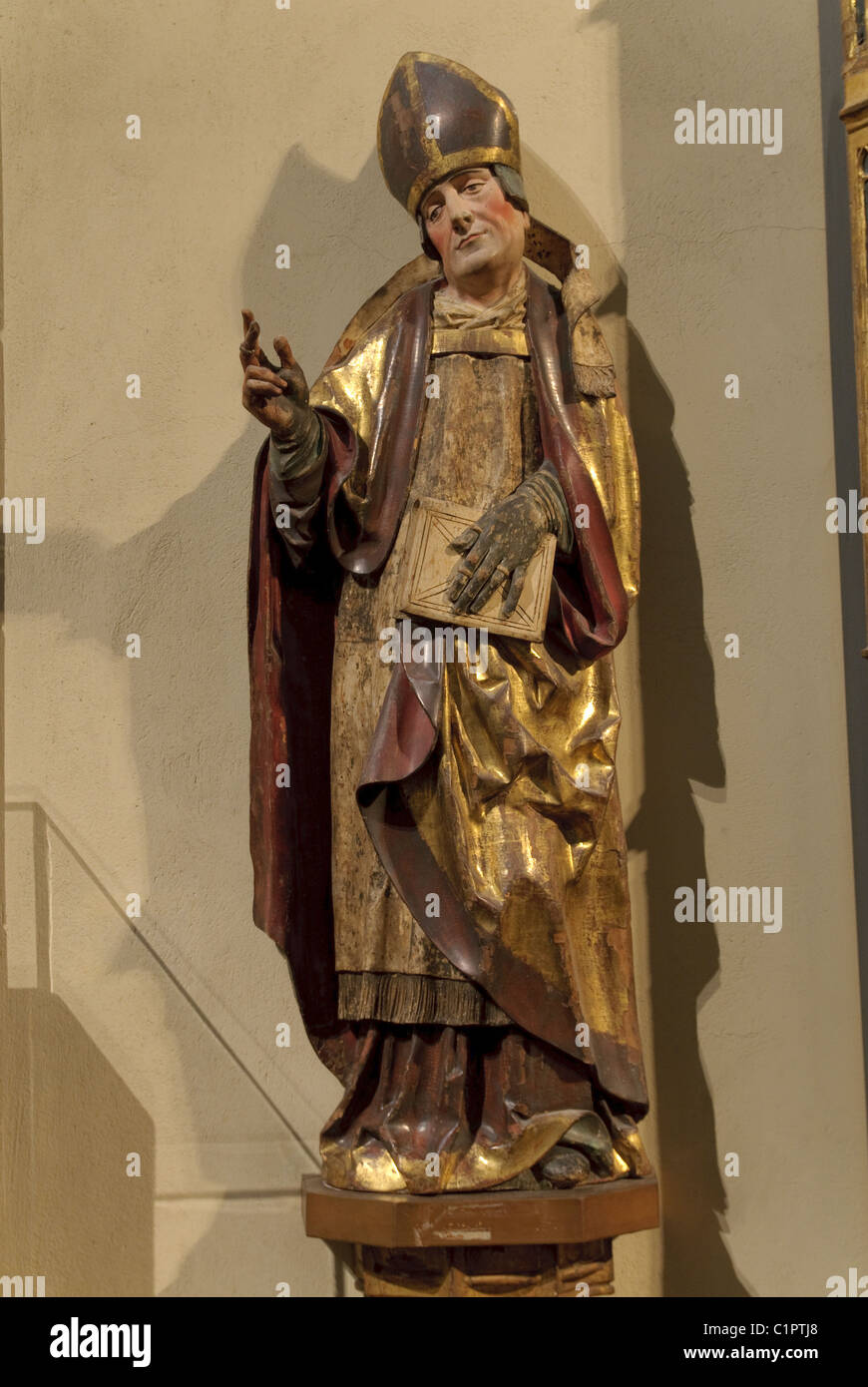 Bishop with a Book, late 15th–early 16th century, German Stock Photo ...