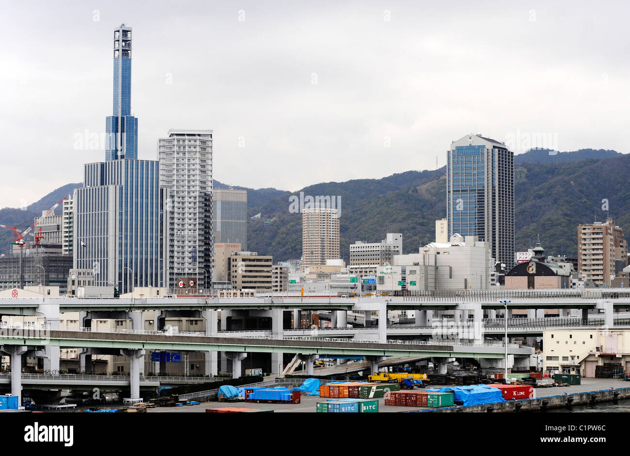 A view of the Port of Kobe, Japan Stock Photo - Alamy