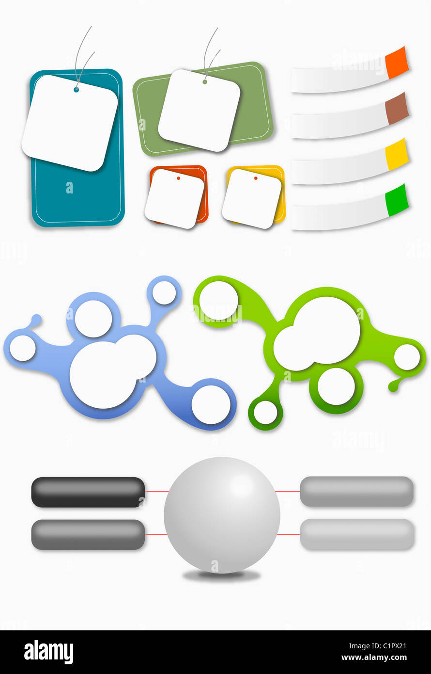 various types of widget icons Stock Photo - Alamy