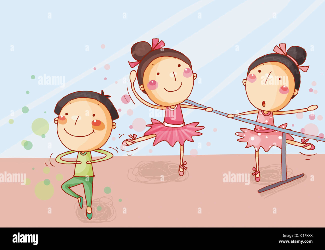 children in ballet class Stock Photo - Alamy