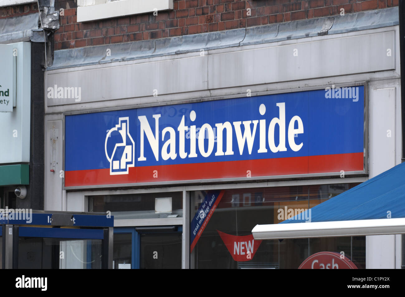 nationwide bank shop sign Stock Photo - Alamy