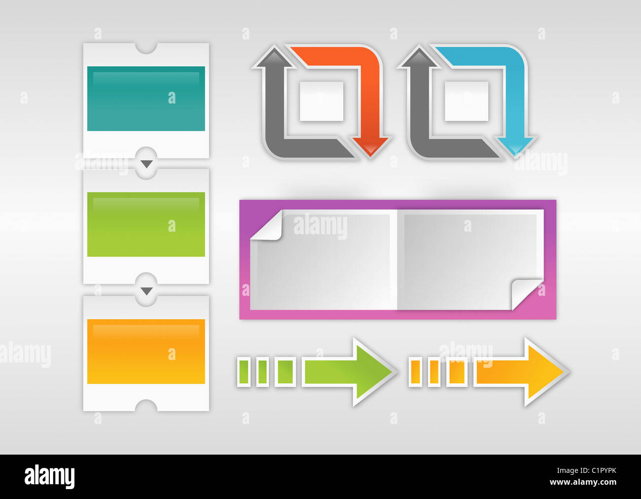 various types of presentation background themes Stock Photo - Alamy
